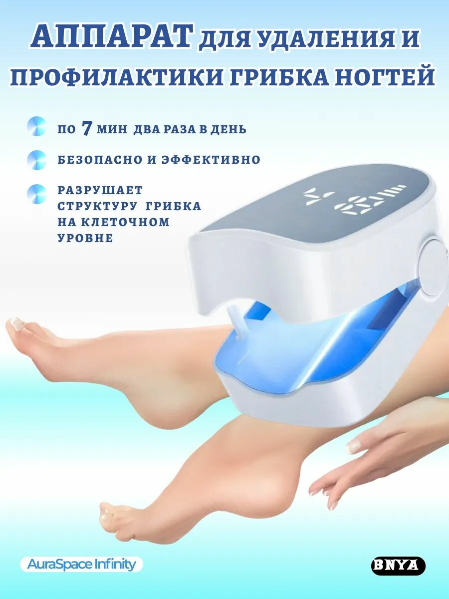 Лазерный аппарат, для удаления и профилактики грибка, 7 мин./2 раза в день