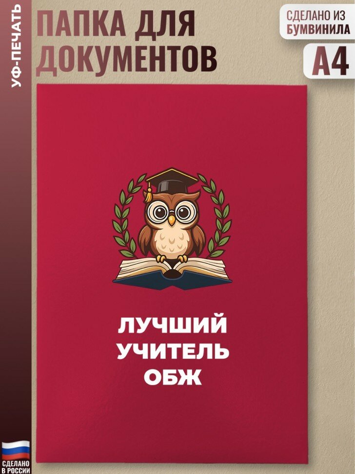 Красная папка "Лучший учитель ОБЖ"
