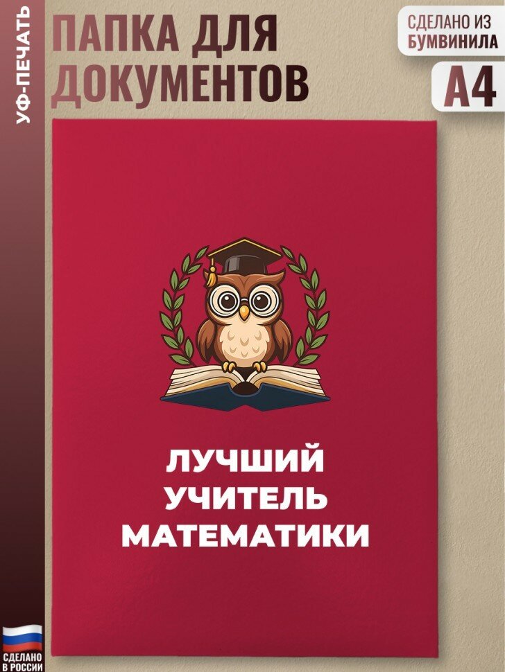 Красная папка "Лучший учитель математики"