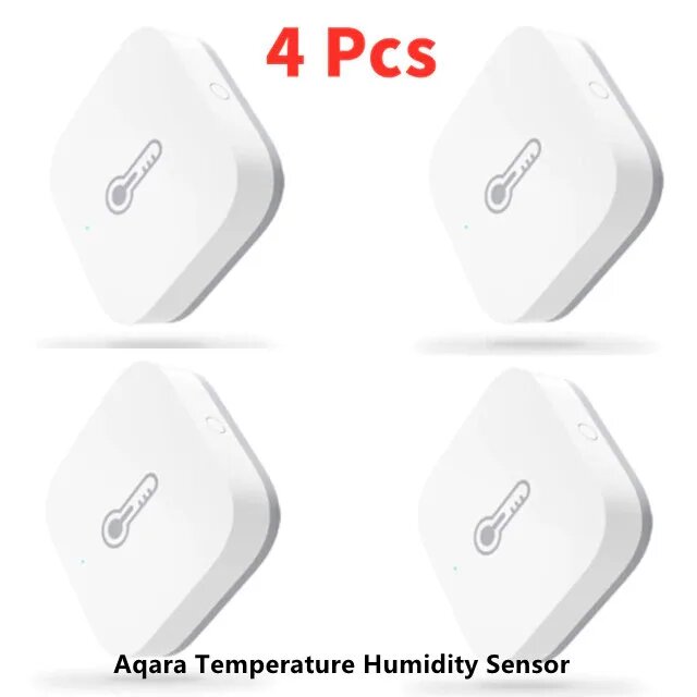 Aqara Mijia Qingping Датчик температуры и влажности Zigbee 4pcs Aqara sensor