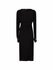 Платье Max Mara Draped midi dress, размер L, black/black
