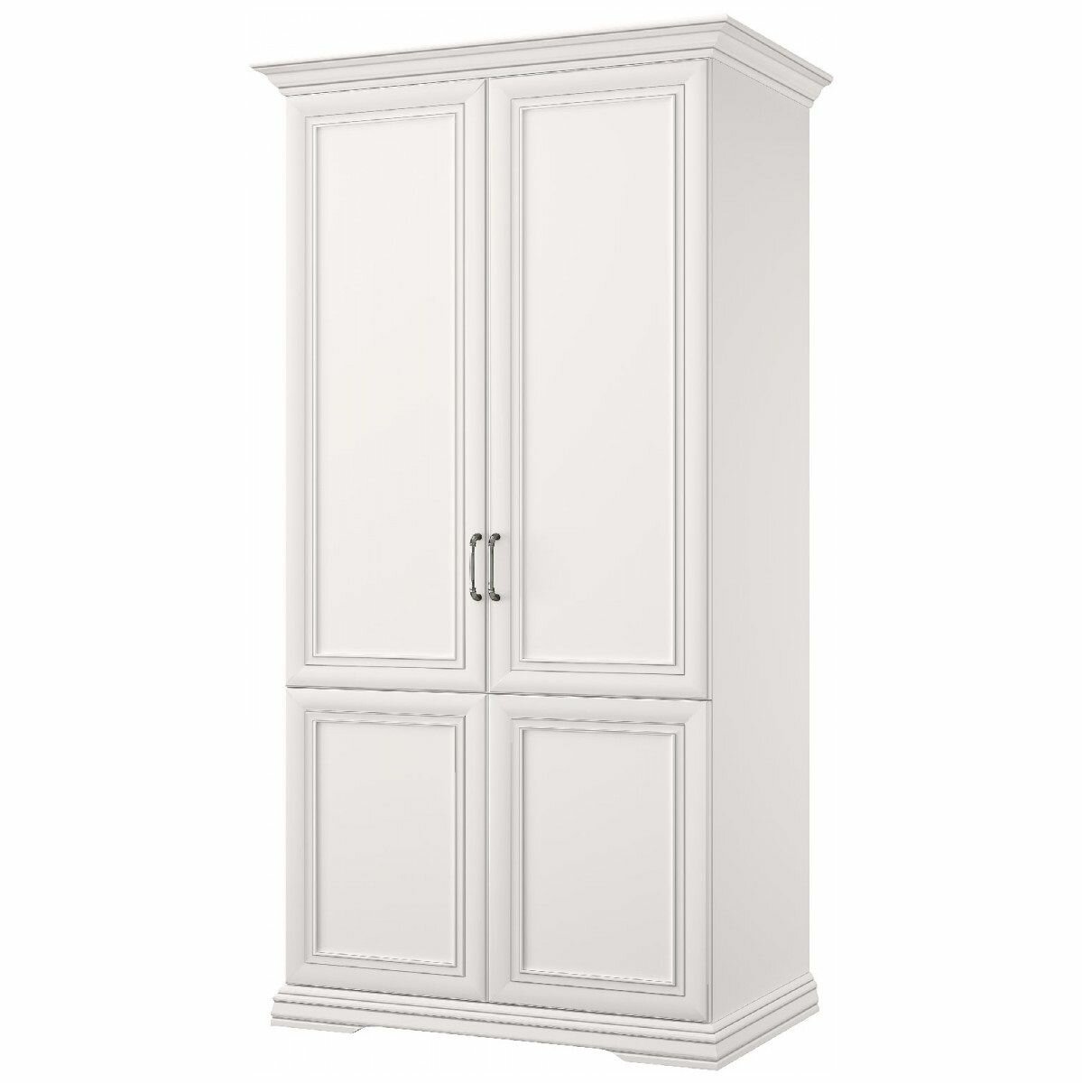 Шкаф Anrex SEVILLA 2DG, 103х210,6х64,9см, ЛДСП, МДФ цвет белый