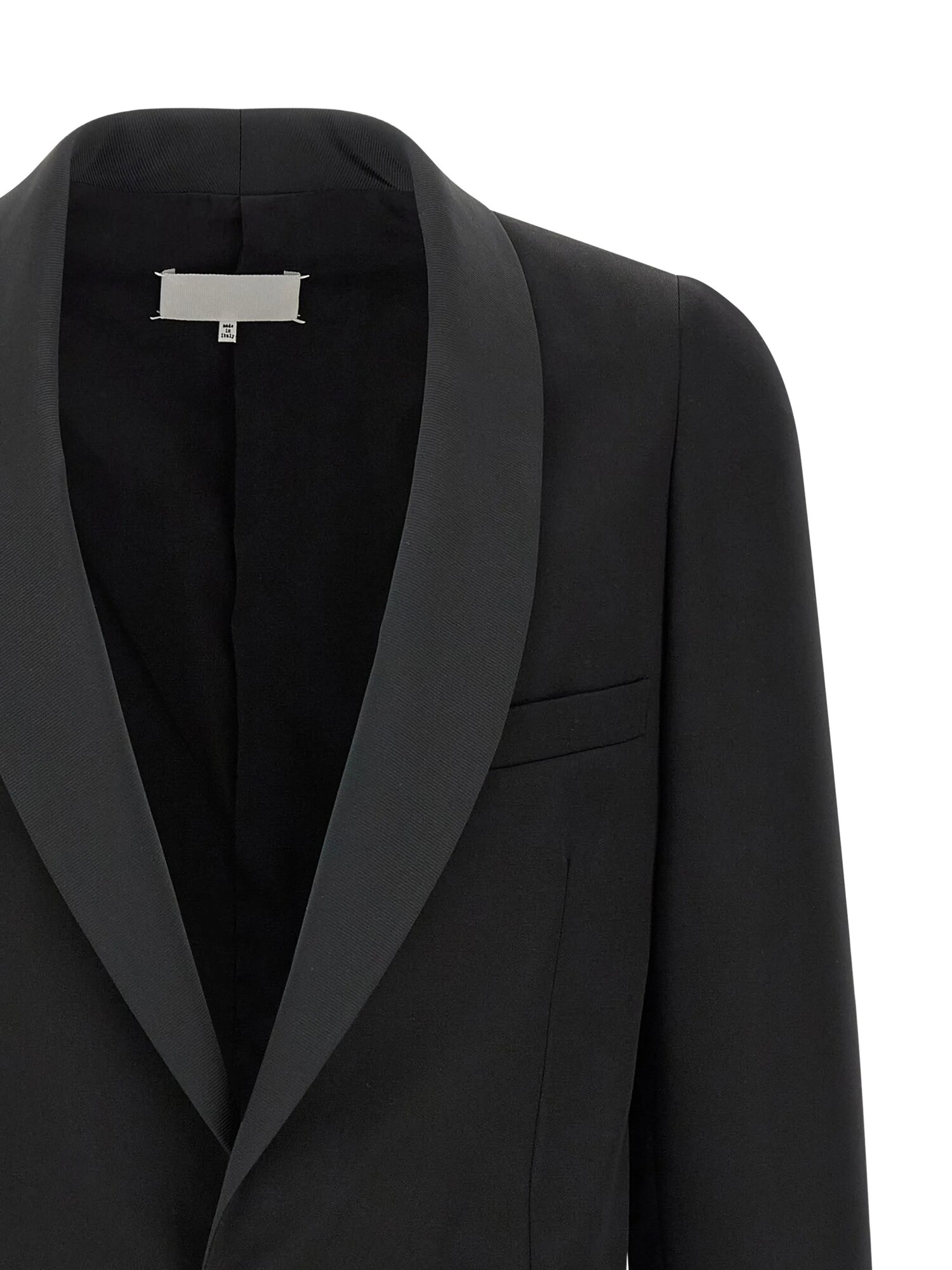 Пиджак Maison Margiela Virgin wool blazer, размер 46, black/black — фото 1
