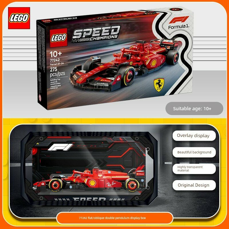 LEGO Speed Ferrari SF-24 F1 Гоночная модель автомобиля (77242) с подставкой для коллекционеров