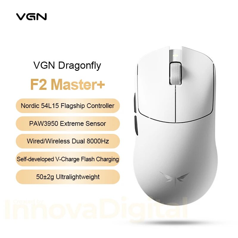VGN Dragonfly F2 Master+ White, 50g, 8000Hz
