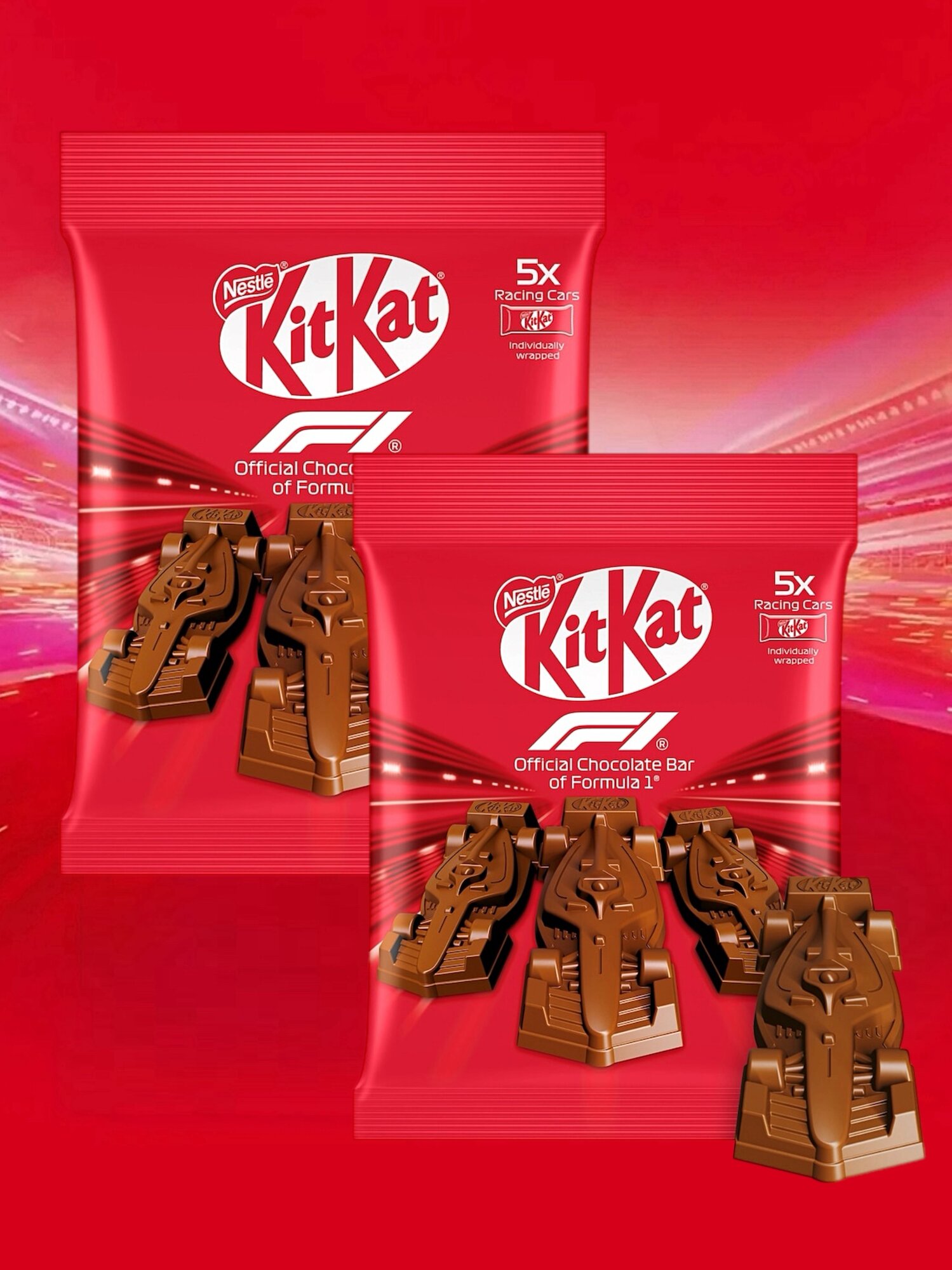 KitKat F1 Choc Bar Шоколадный батончик КитКат Формула 1, 55 гр х 2 шт (США)