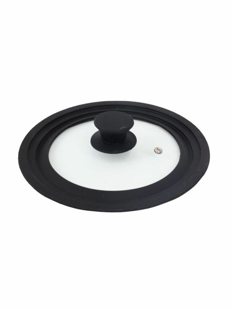 Крышка TODELIA Optimal универсальная 18/20/22см стекло, силиконовый ободок паровыпуск