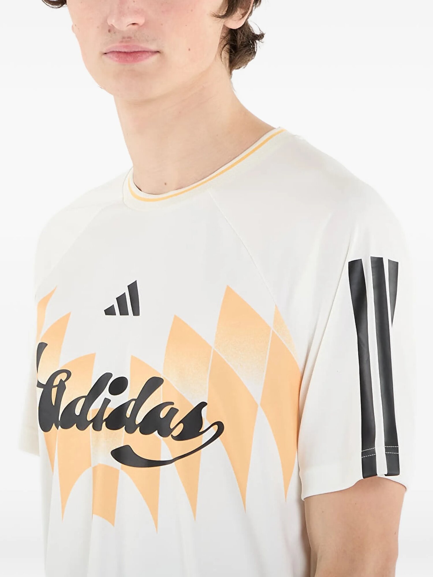 Футболка adidas, размер 2XL, белый, — фото 1