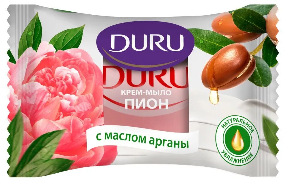Крем-мыло Duru туалетное Пион с маслом Арганы, 80гр