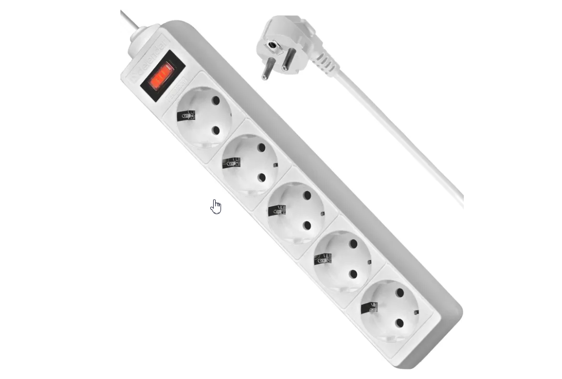 Сетевой фильтр DEFENDER "ES 5.0", 5 розеток, 5 метров, белый
