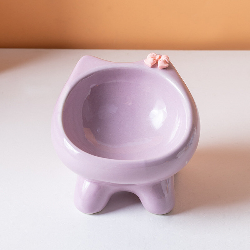 Самая любимая идеальная посуда: керамическая миска super cute animal ceramic bowl-фиолетовая