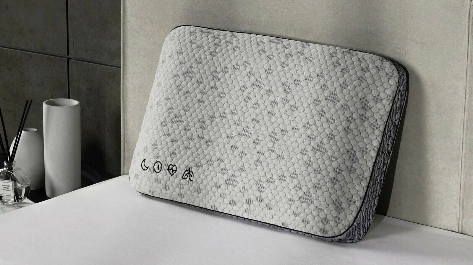Умная подушка Аскона Smart Pillow 5.0, съемный трикотажный чехол, мониторинг сна