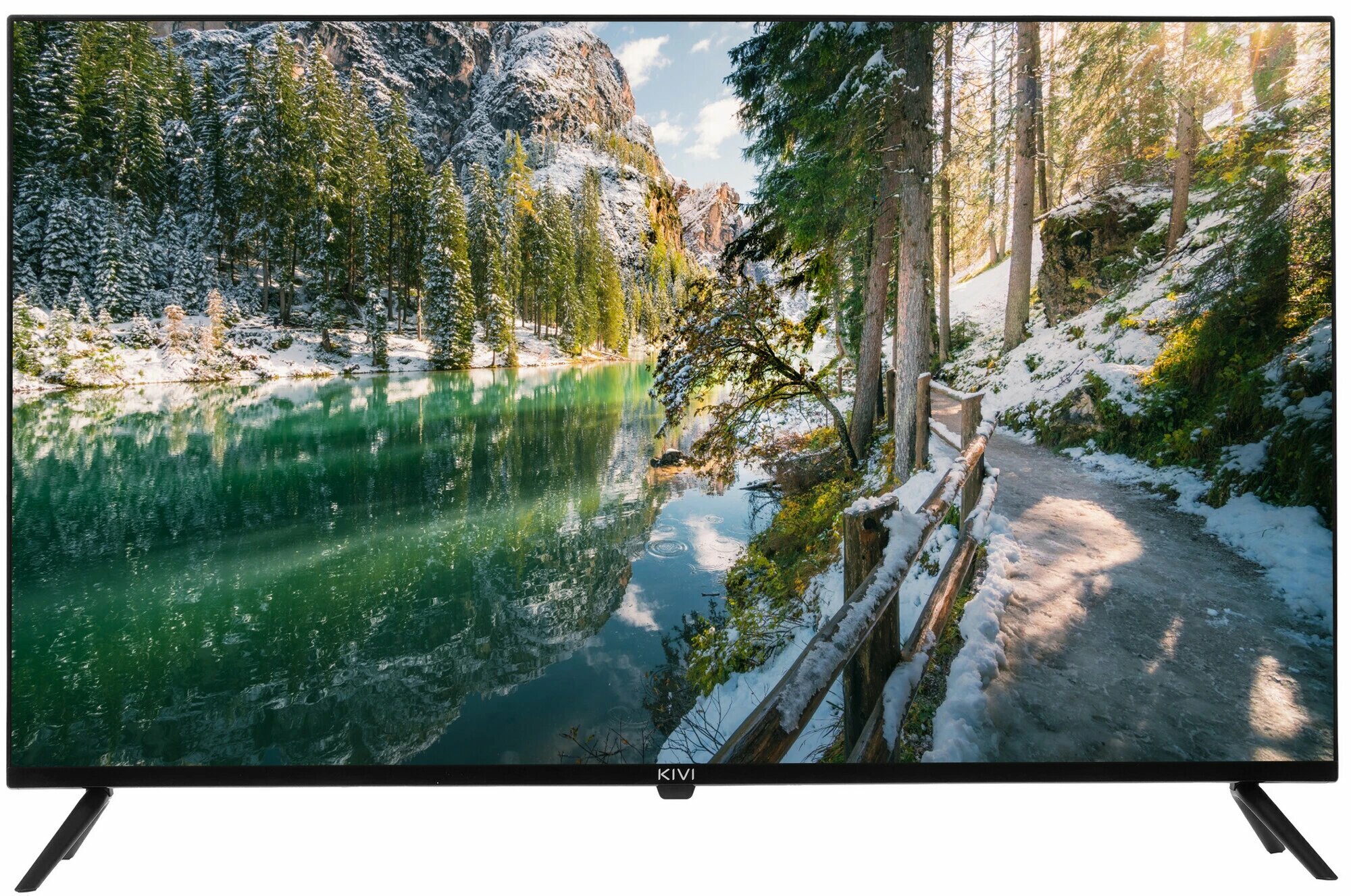 43" (109 см) Телевизор KIVI 43U740NB черный, Wi-Fi, 60 Гц, Android TV, HDMI х 4