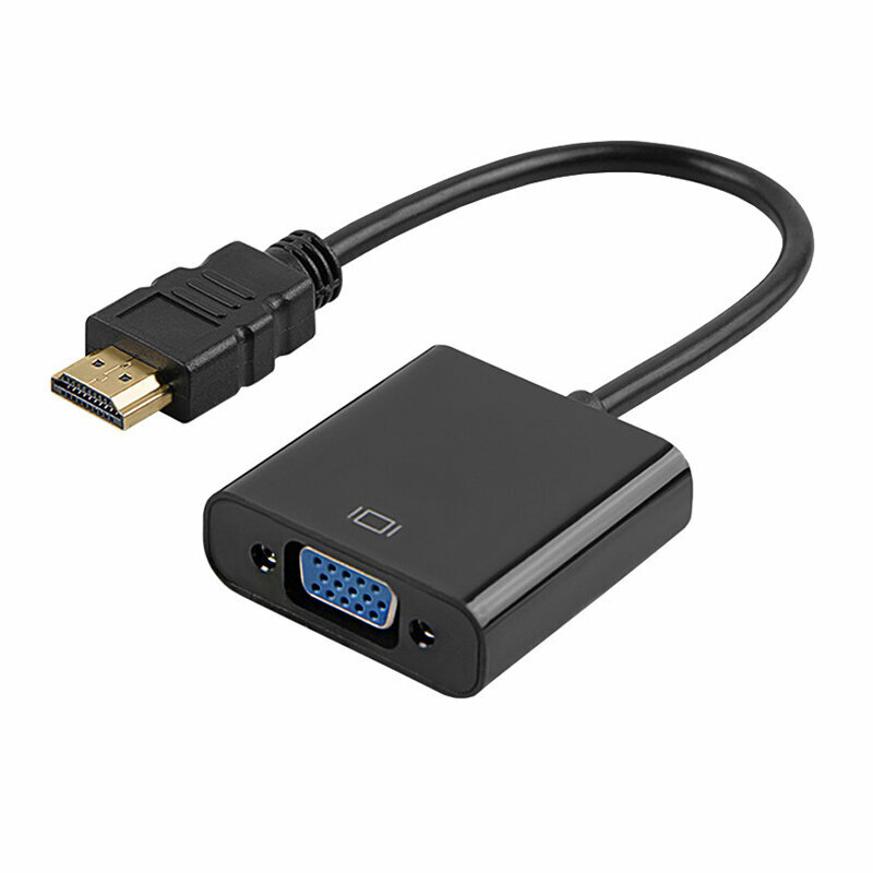 Адаптер PALMEXX ADP001 HDMI(m)-VGA(f), 1080p@60Hz, 0.15м, чёрный