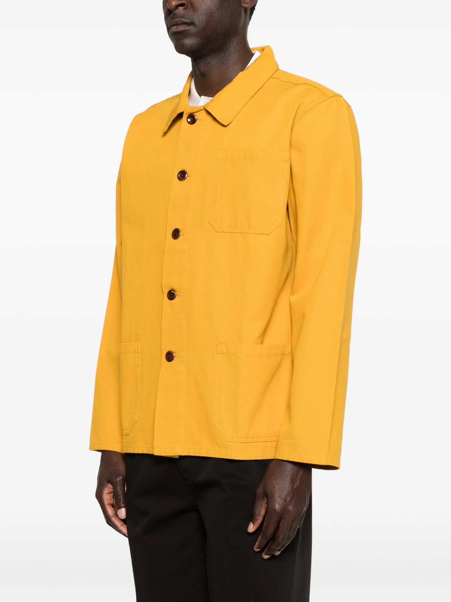 Куртка USKEES Chest-pocket shirt jacket, размер M, yellow — фото 1