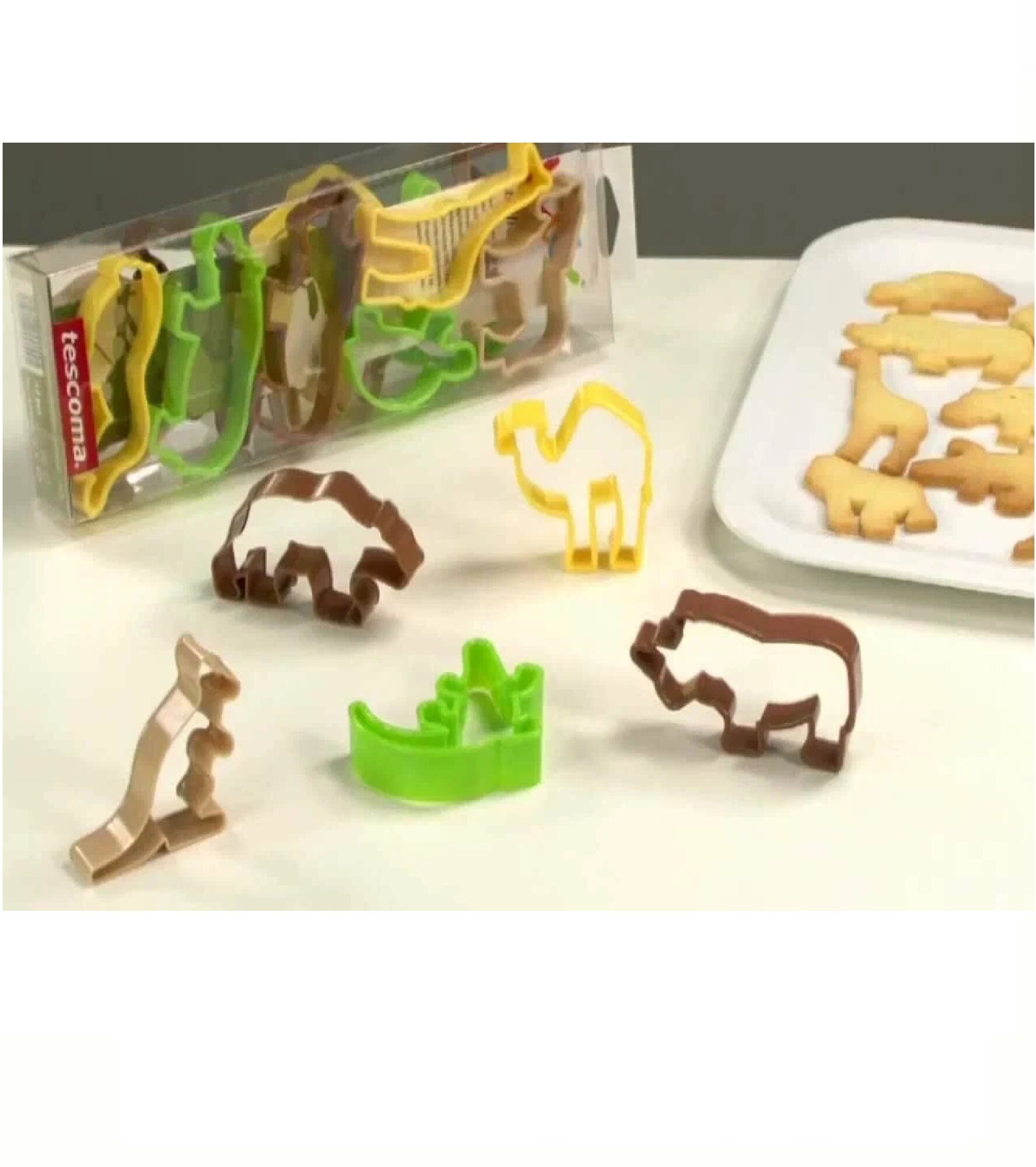Формочки для печенья Tescoma "ZOO DELICIA", фигурные, 12 штук, желтые 630930