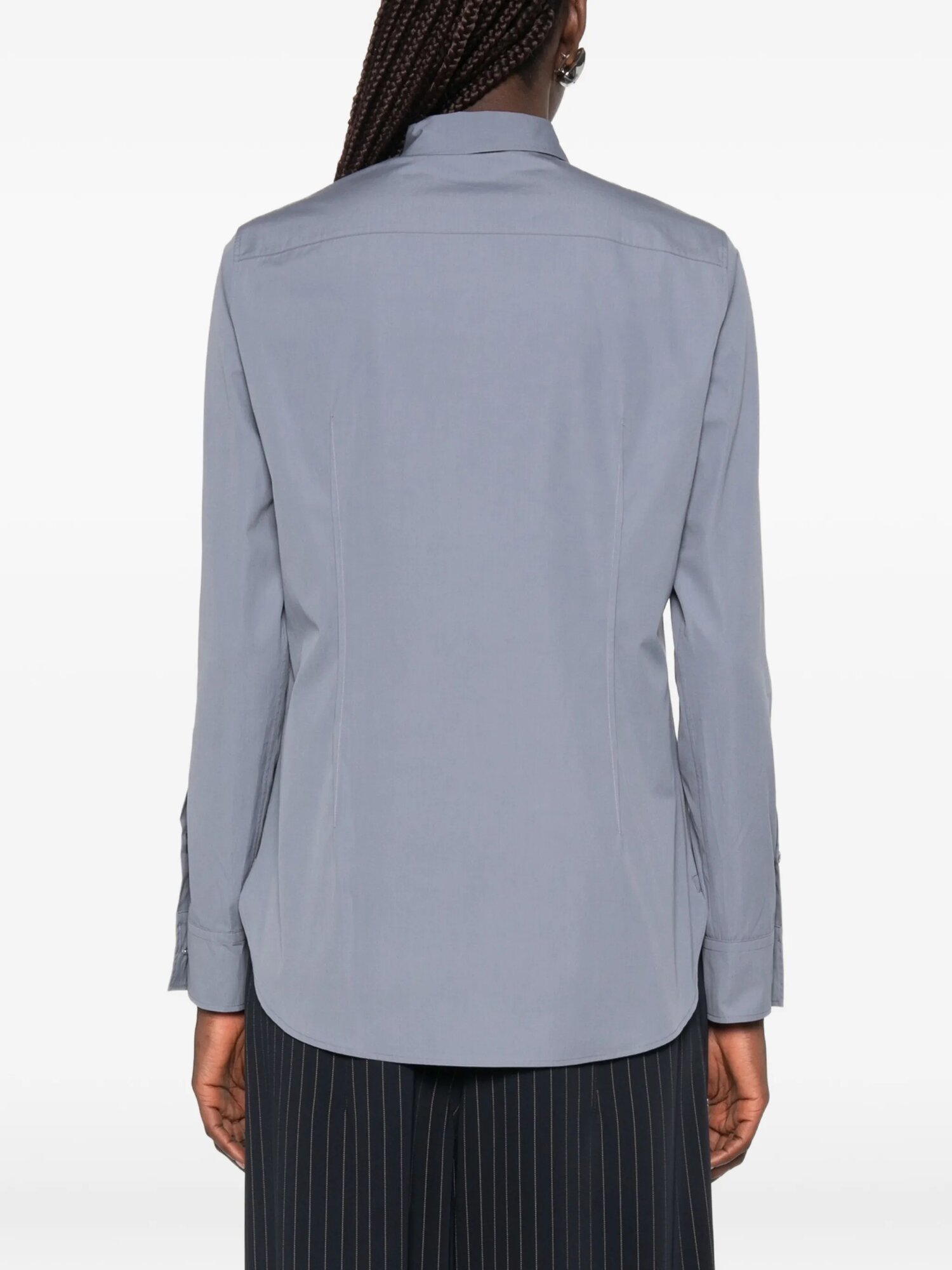 Рубашка Jil Sander Buttoned shirt, размер 42, Синий принт — фото 1
