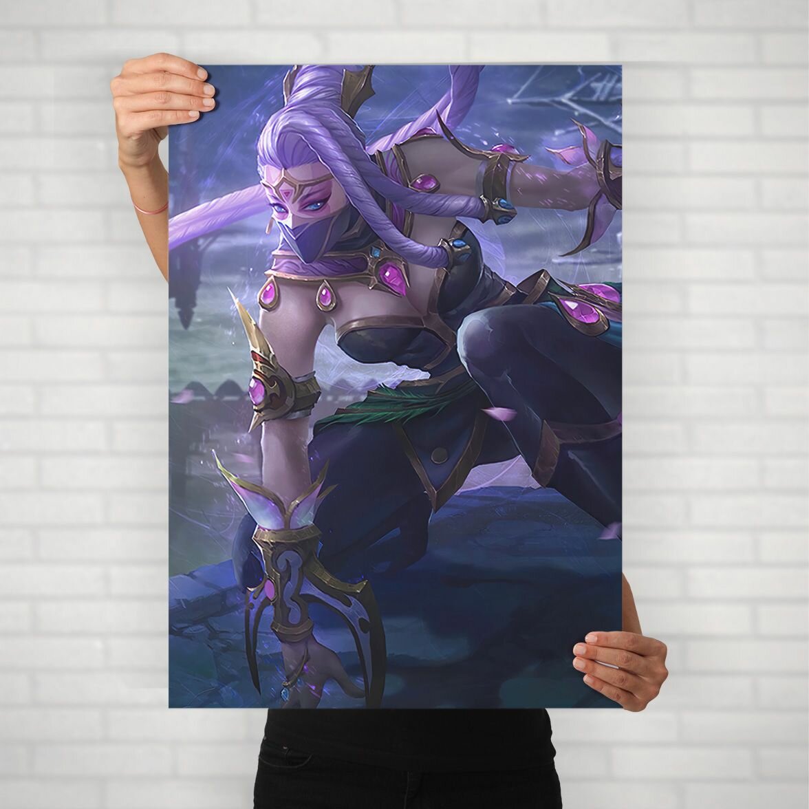 Плакат на стену для интерьера Dota 2 (Templar Assassin 6) - Постер по игре формата A1 (60х84 см)