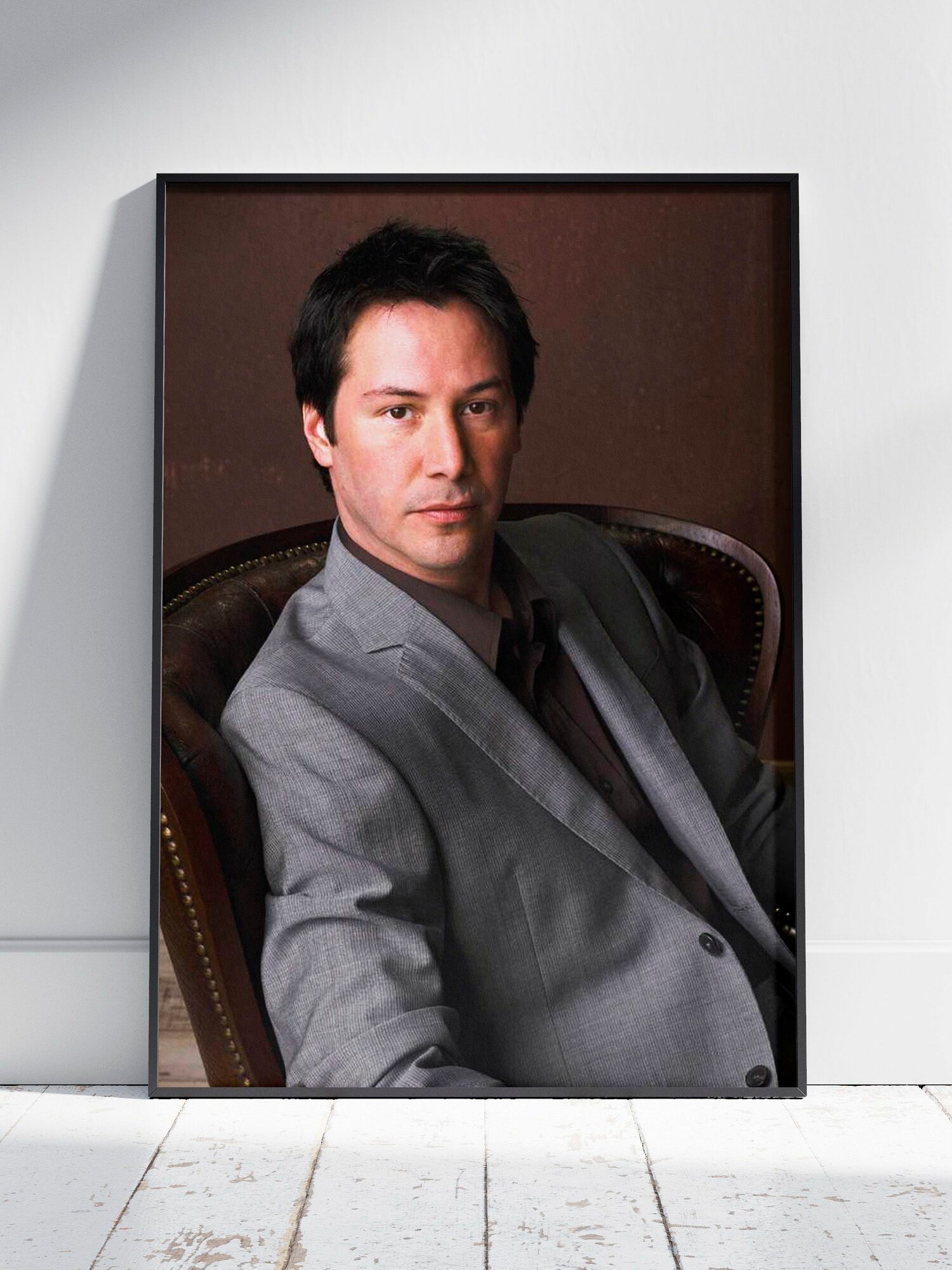 Плакат на стену для интерьера Киану Ривз (Keanu Reeves 6) - Постер по актеру фильма, кино, сериала формата A4 (21x30 см)