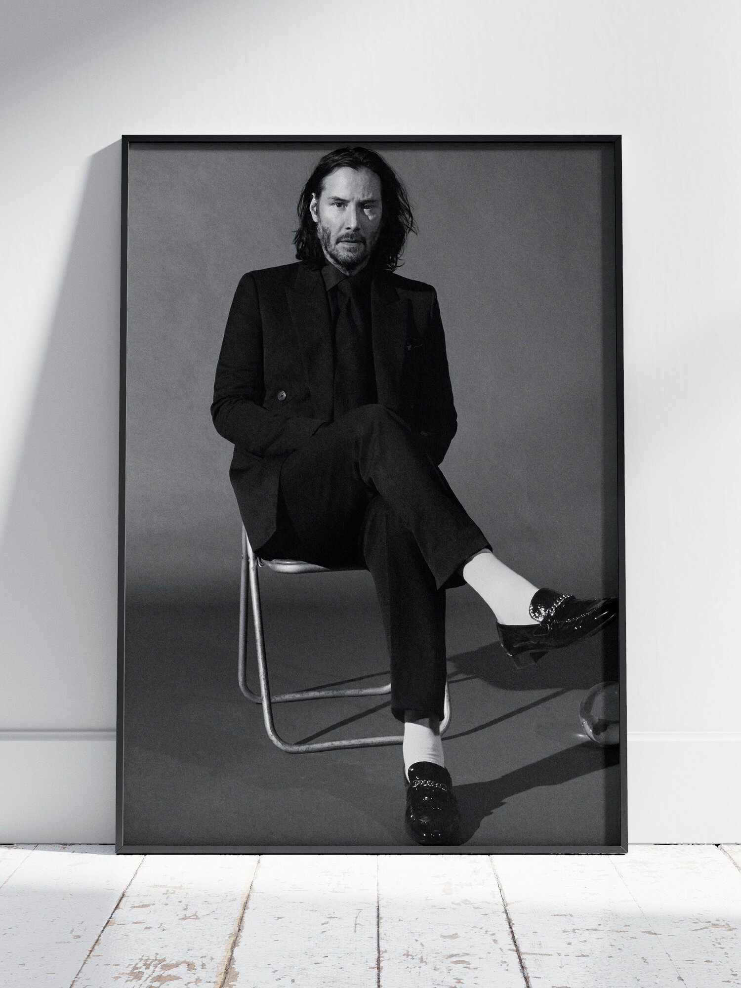 Плакат на стену для интерьера Киану Ривз (Keanu Reeves 13) - Постер по актеру фильма, кино, сериала формата A4 (21x30 см)