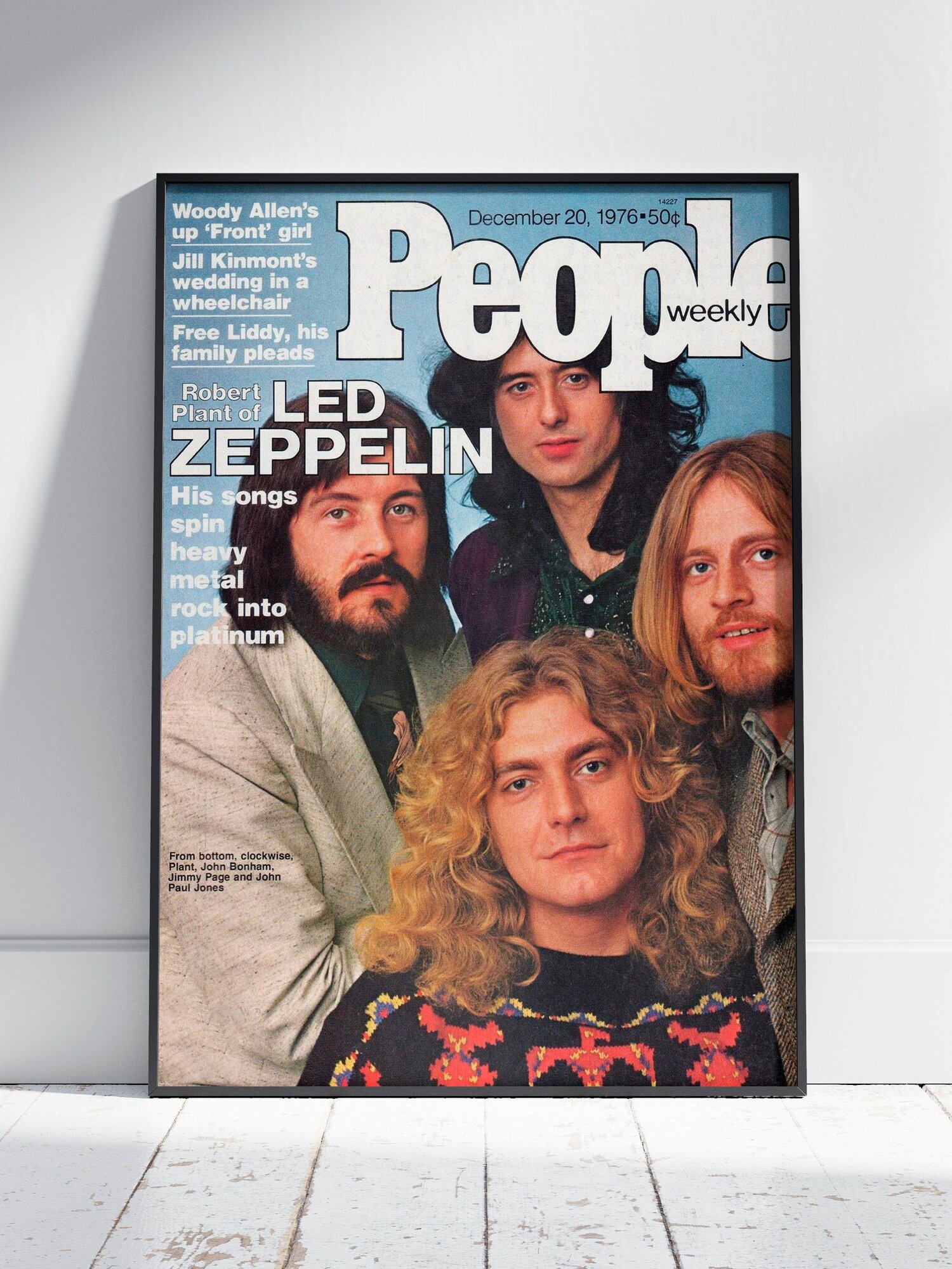 Плакат на стену для интерьера Лед Зеппелин (Led Zeppelin 21) - Постер по музыке и артисту формата A4 (21x30 см)