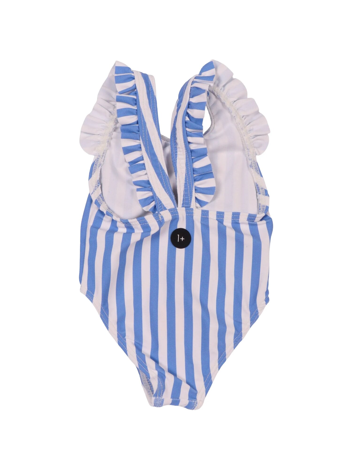 Купальник 1+ in the family Ruffled striped swimsuit, размер 2 года, синий — фото 1