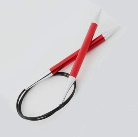 KnitPro спицы Zing круговые (80 см) №9 гранат 47137
