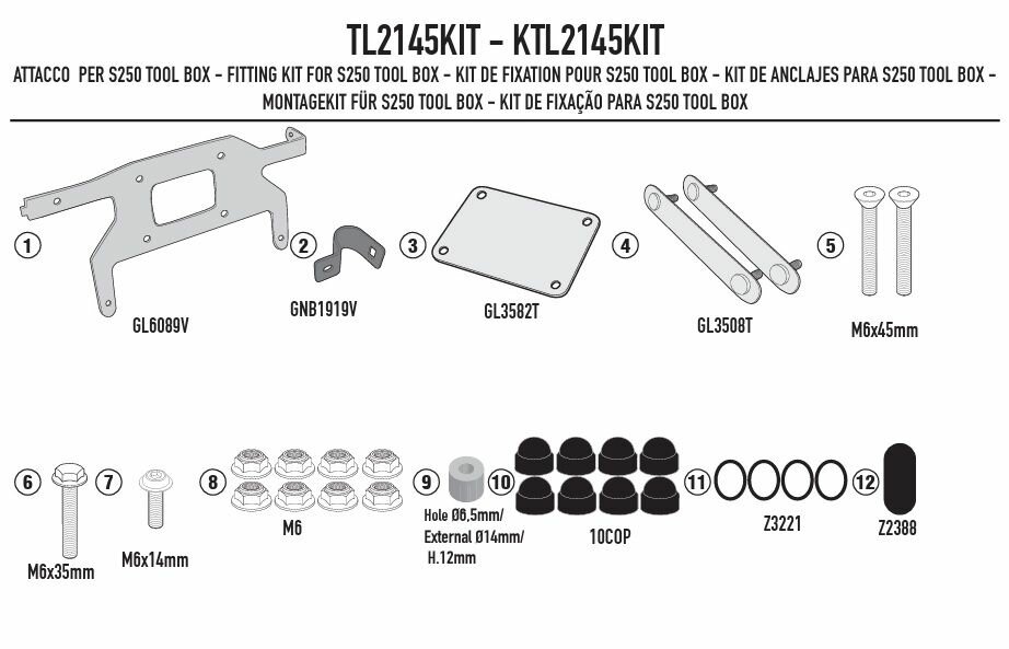 Крепление GIVI TL2145KIT