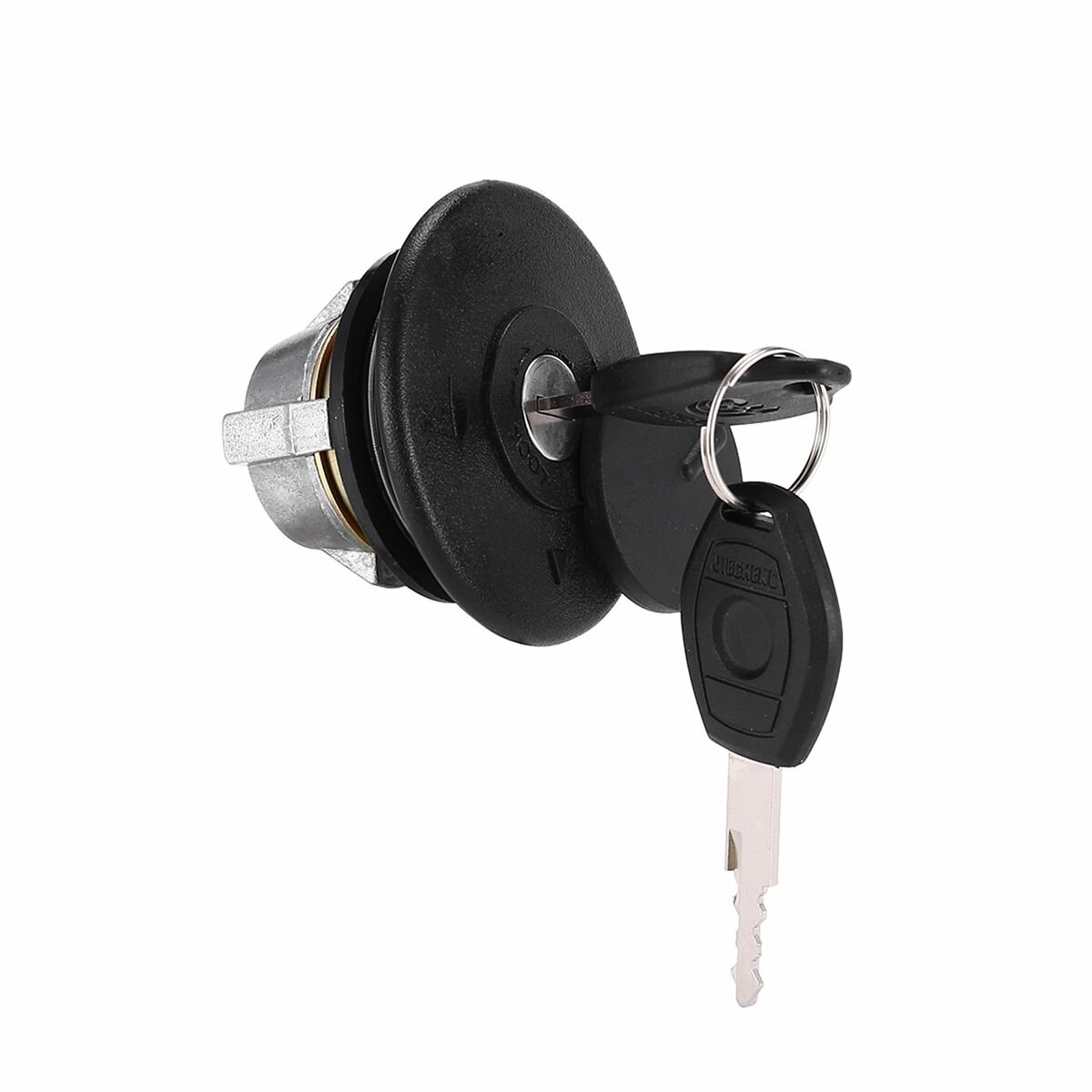 Крышка топливного бака мотоцикла Yamaha JOG-3YK JOG50 JOG90 XH90 QJ50QT-5, металл, чёрная, с замком и 2 ключами