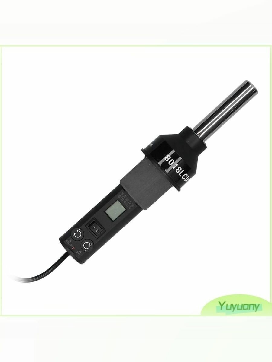 Портативный горячий воздушный пистолет, электронный с регулируемой температурой, для сварки и ремонта деталей Европейский стандарт (250 В)