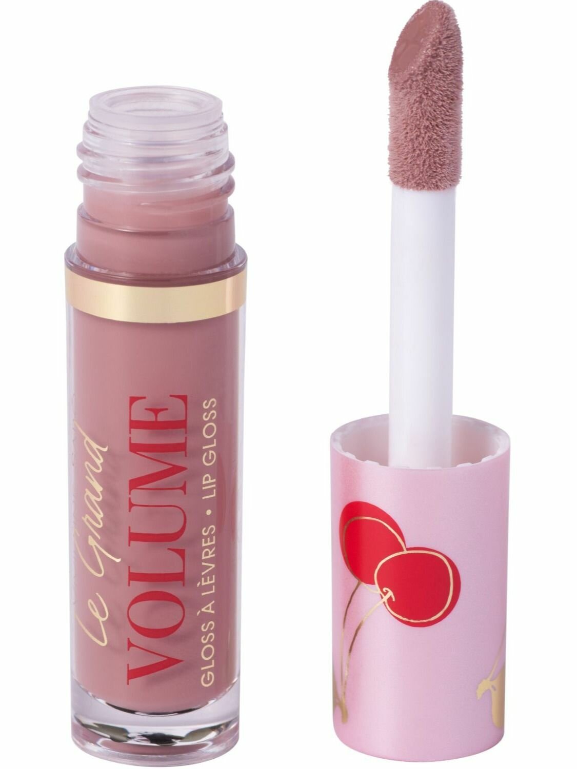 Vivienne Sabo Блеск для губ тон 14 розово-коричневый Le Grand Volume экстремально глянцевый с маслами макадамии и жожоба с ягодным ароматом 3 мл.