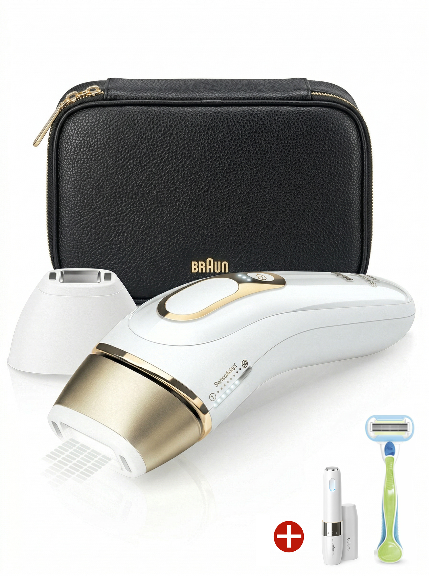 Фотоэпилятор Braun PL5146 Silk-expert IPL Pro 5, белый/золото
