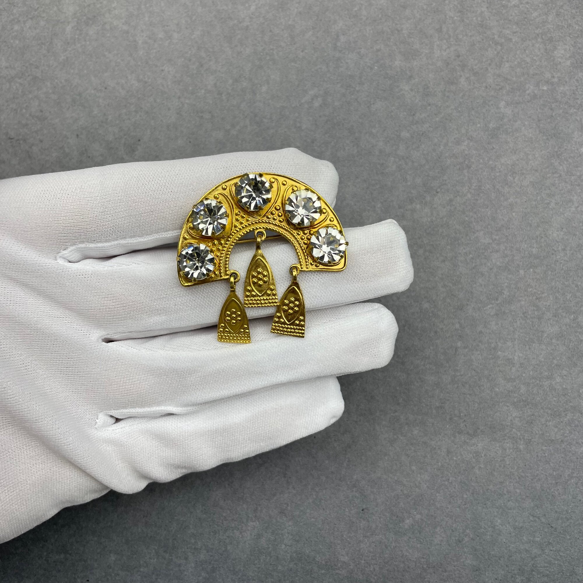 Брошь кокошник винтаж редкая