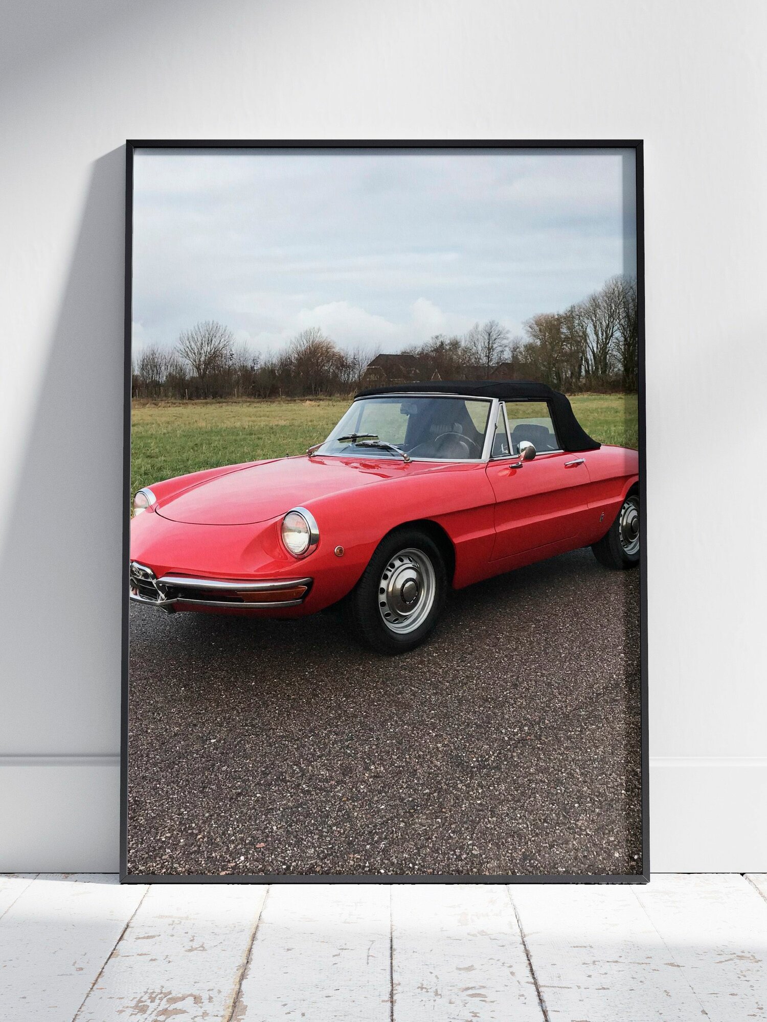 Плакат на стену для интерьера Легенды Авто (Альфа Ромео Спайдер - Alfa Romeo Spider 1) - Постер по машине формата A3 (30x42 см)
