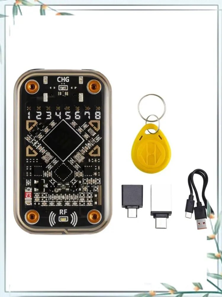 (J M X W) Считыватель Смарт-Чипов RFID+Эмулятор Смарт-Карты-Брелока 5200