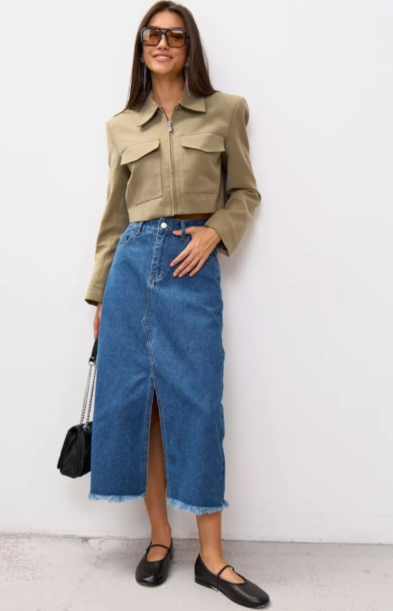 Юбка с бахромой