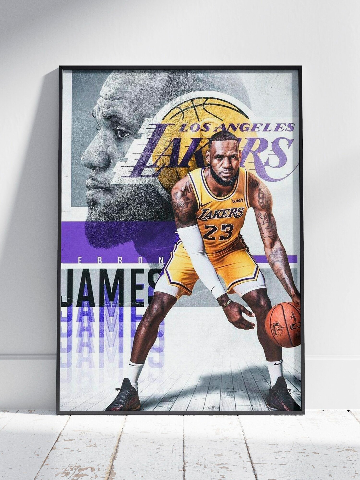 Плакат на стену для интерьера Леброн Джеймс (LeBron James 44) - Постер по спорту и физической активности формата A4 (21x30 см)