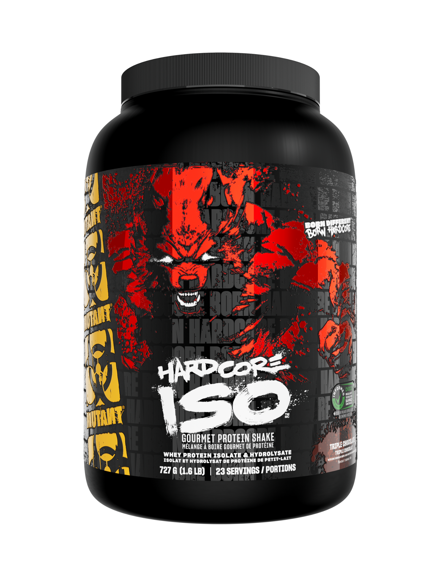 Изолят сывороточного белка Мутант Хардкор Изо 727 гр Тройной шоколад / Harcode ISO