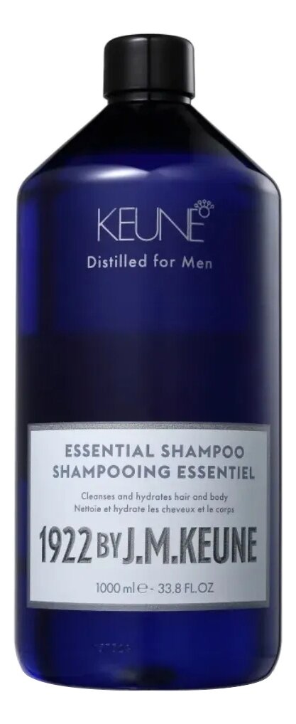 Keune 1922 by J.M. Keune Essential Shampoo - Шампунь для волос и тела универсальный 1000 мл