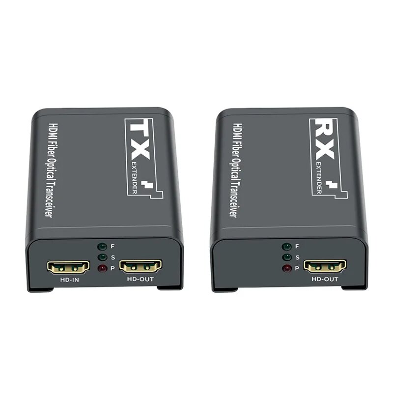 HDMI удлинитель волоконно-оптический 3 км, With EU Plug