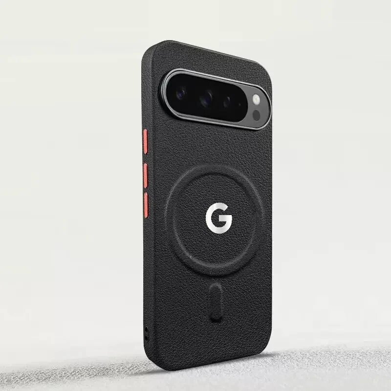 Чехол Для Google Pixel 10 9 A Pro XL Из Искусственной Кожи С Гладкой Google Pixel 10 Pro, Black