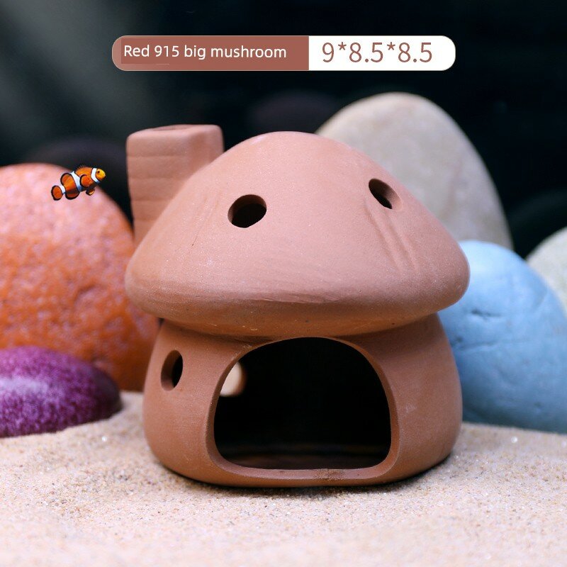 Керамическое укрытие для аквариума, домик для разведения креветок, гнездо для мелких рыб и креветок, маленькое