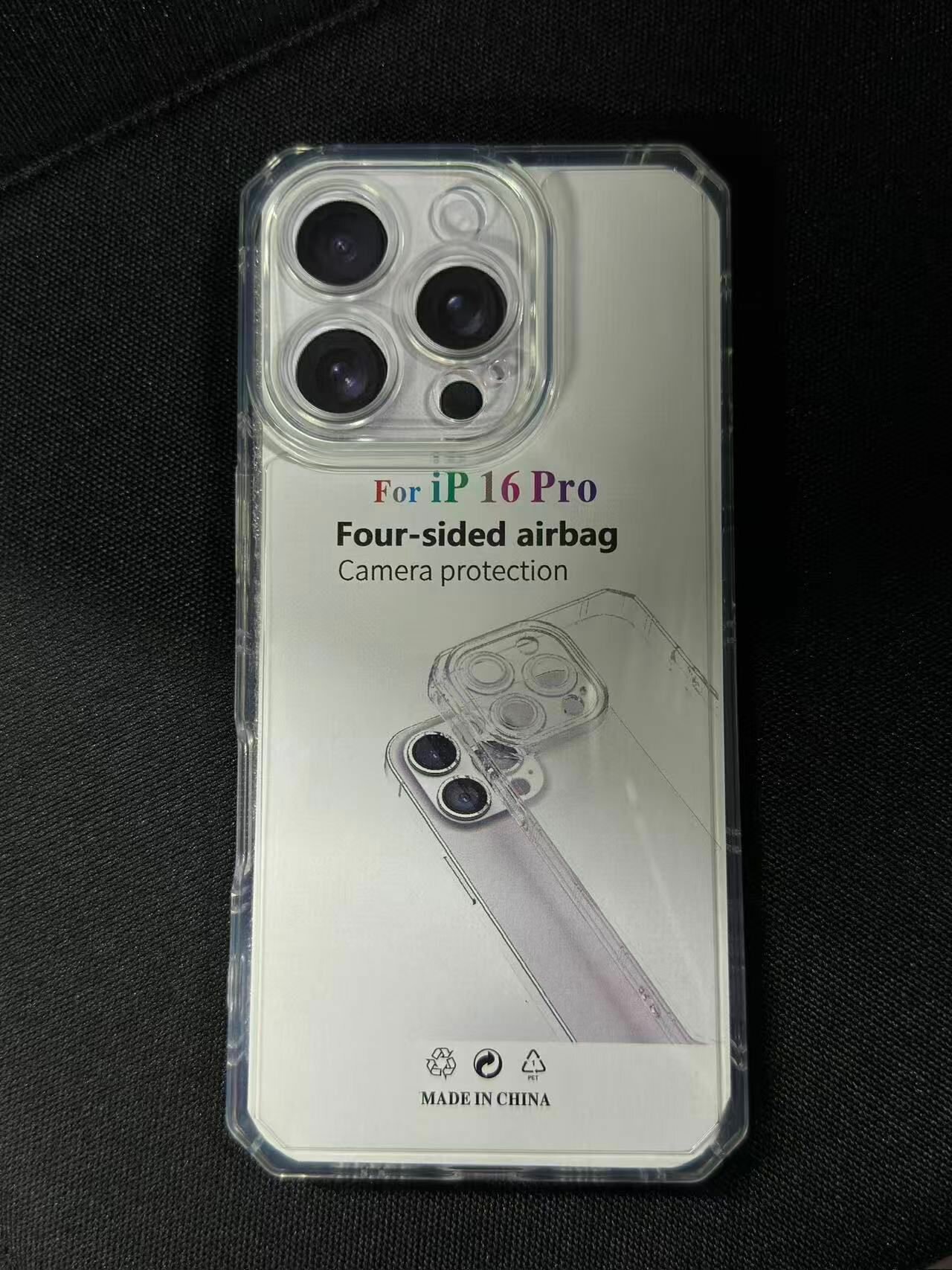 Чехол для iPhone 16 Pro, Armor (противоударный) с защитой камеры