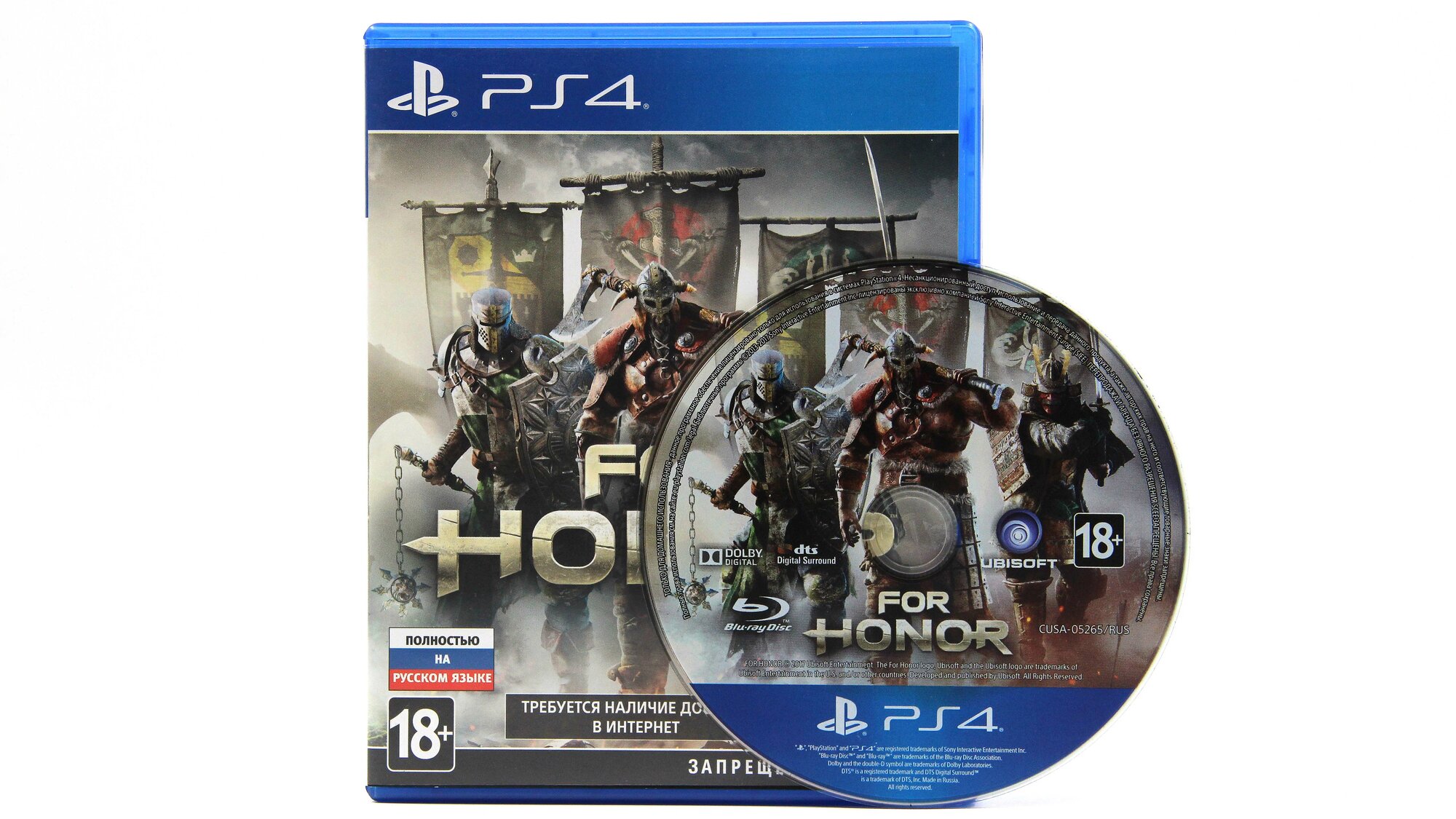 Диск с игрой For Honor для 4 Ps4\ps5 (Русский Язык)