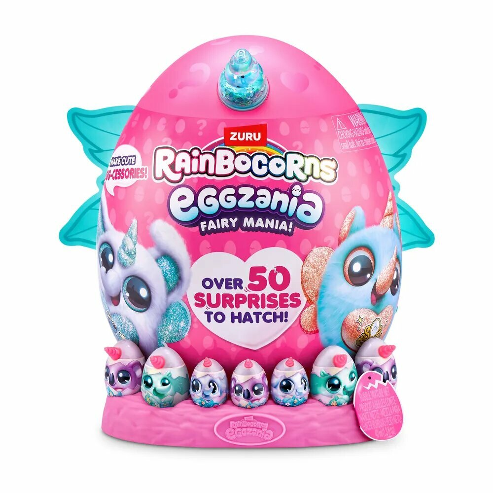 Мягкая игрушка Корова, Большое яйцо 35 сюрпризов. ZURU Rainbocorns Mermaidcorn Surprise, игрушки для девочек, 3 , 9283