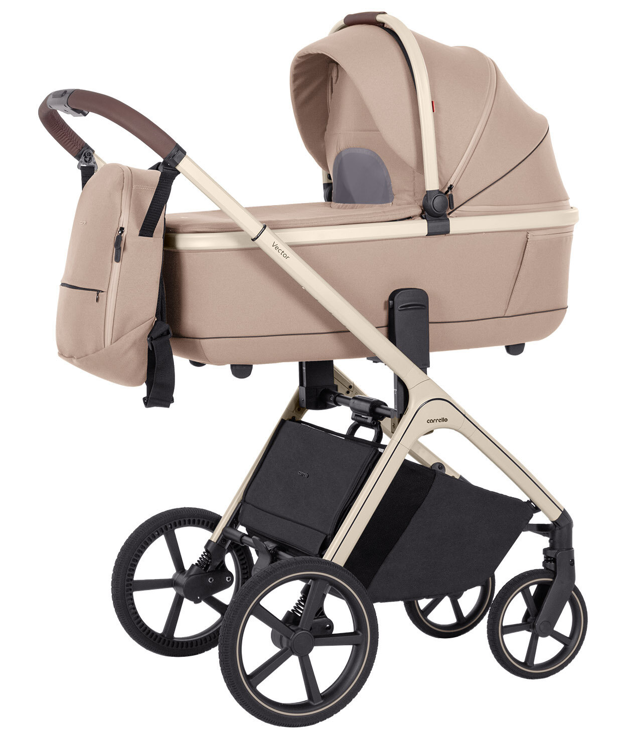 Коляска Carrello Vector CRL-6550 Walnut Beige, 2в1, всесезон