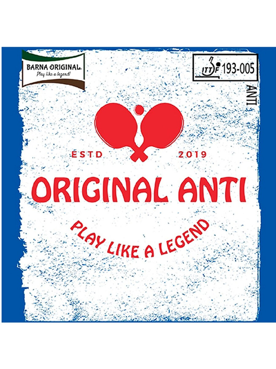 Накладка для настольного тенниса Barna Original Anti, Black, 1.8