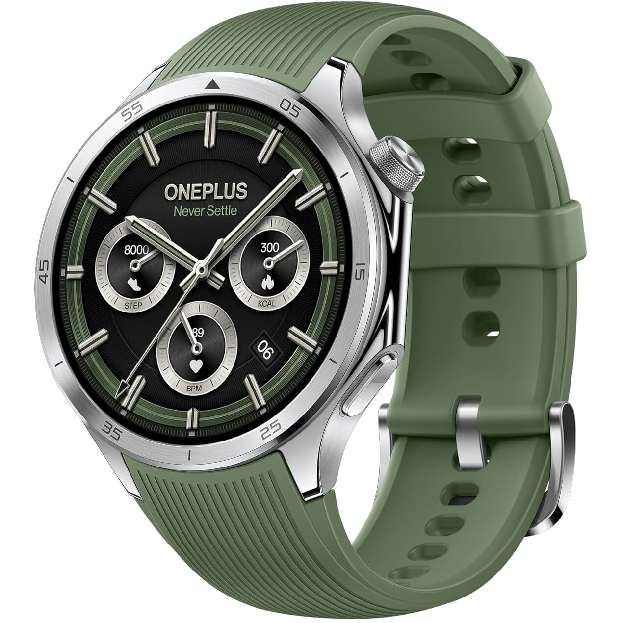 Умные часы OnePlus Watch 3 46 мм (2025, OPWWE251) Зеленый | Emerald Titanium