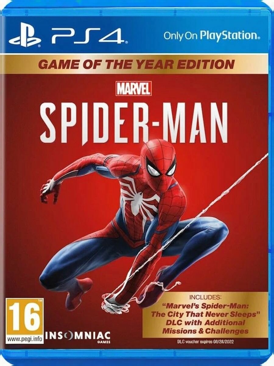 Игра Marvel Человек-Паук Игра года(Spider-man Goty) для PS4