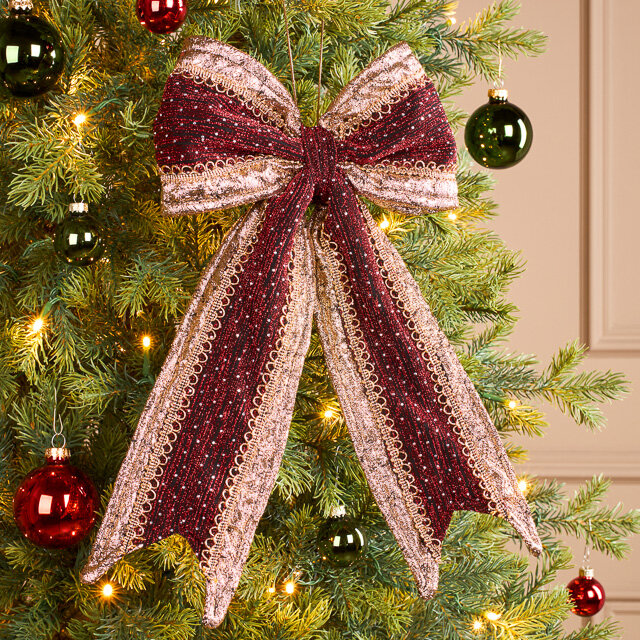 Бант на елку Аурелия 35*23 см, Winter Deco, 1135261-1